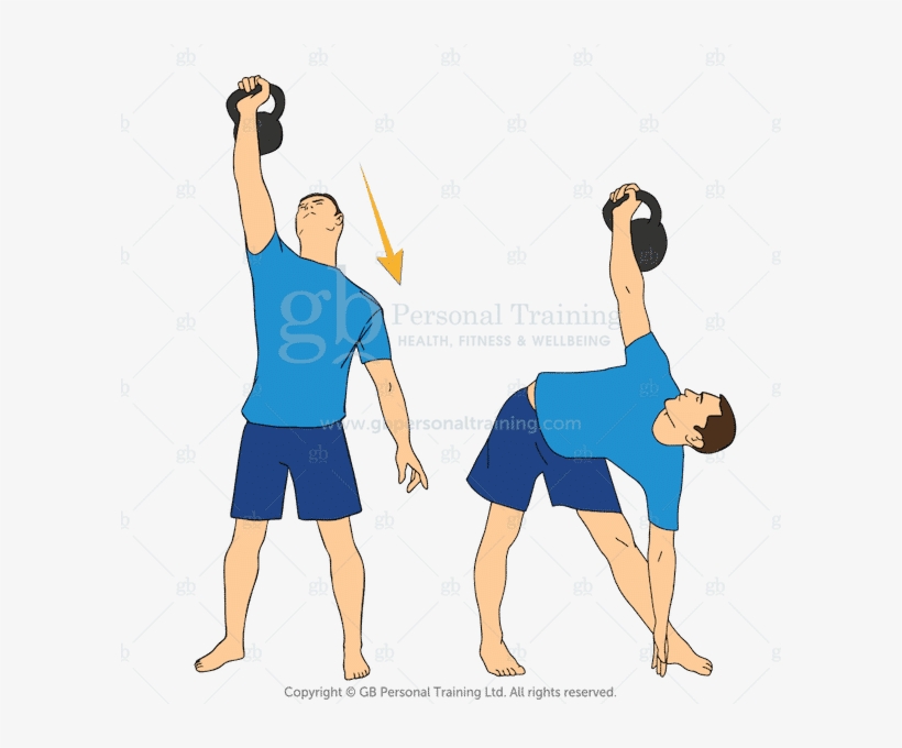 Kettlebell Windmill Exercise - Kettlebell Ab Exercises - Free ...