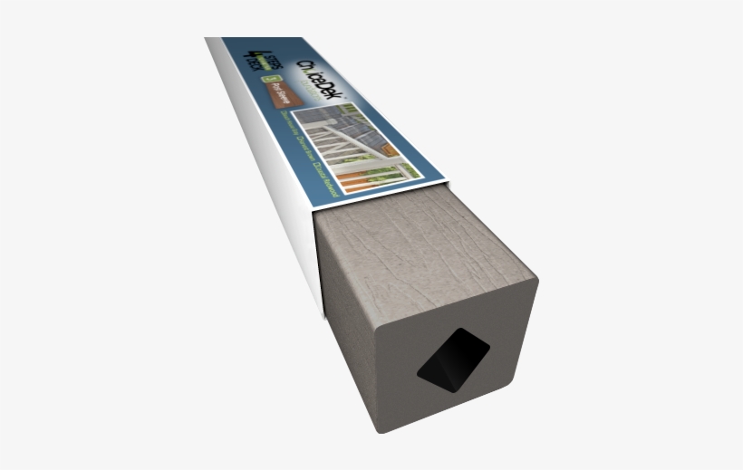Choicedek Post Sleeve - Choicedek Beach House Composite Deck Post, Gray ...