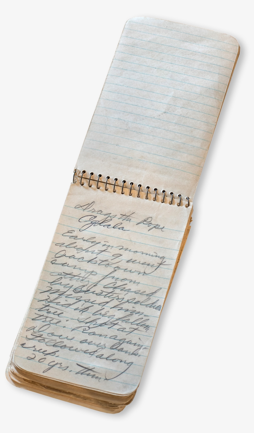 One Of Miller's Field Notebooks With An Interview Of - University Of ...