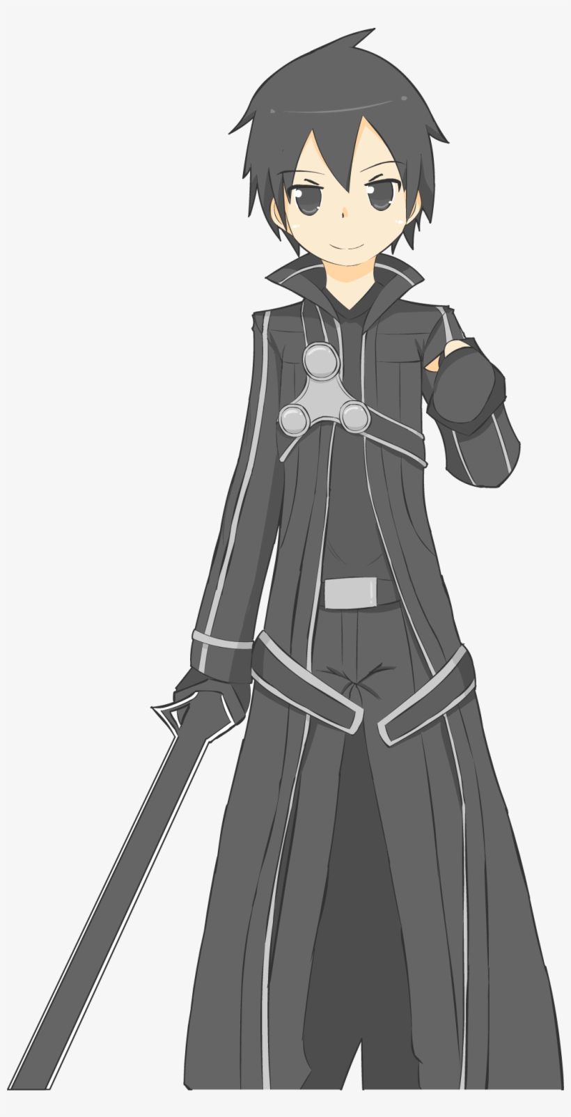 Svg Kirito By Rong On Deviantart Rongrong - Kirito - Free Transparent ...