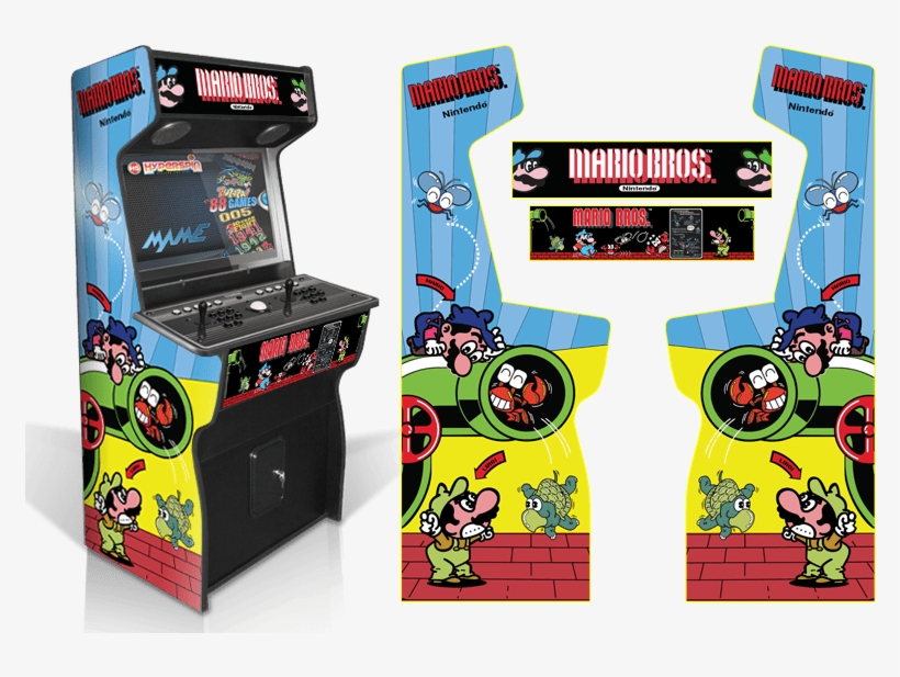 Custom Permanent Full Mario Bros - Mario Bros Arcade - Free Transparent ...