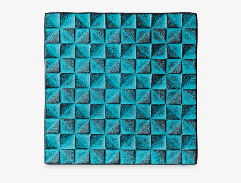 Umi Grid Turquoise Square Trivet - Tea - Free Transparent PNG Download ...