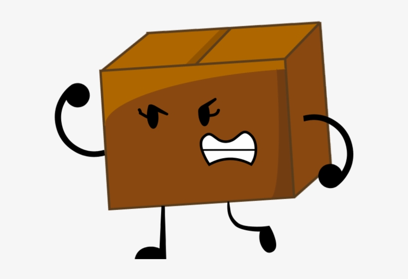 Cardboard Box - Cardboard Bfdi - Free Transparent PNG Download - PNGkey