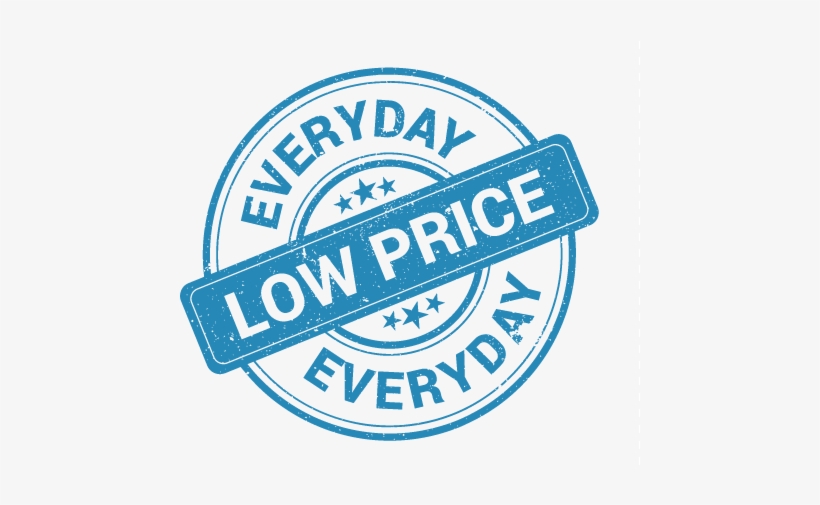 Blue Everyday Low Price - Free Transparent PNG Download - PNGkey