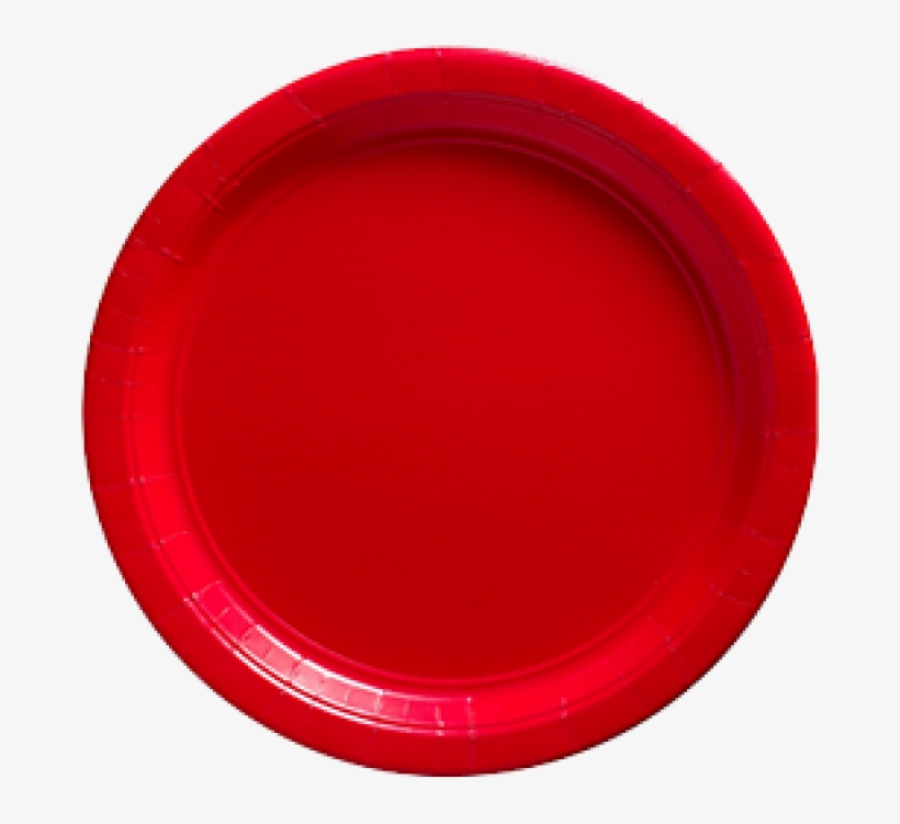 Apple Red Paper Dinner Plates 20ct - Red Plate - Free Transparent PNG ...