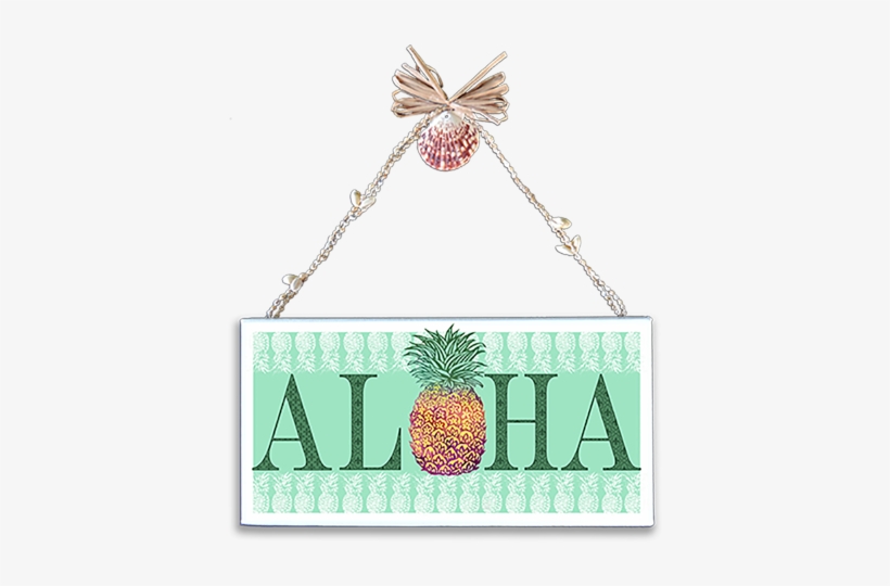 Aloha Pineapple Varnished Canvas Sign - Seedless Fruit - Free ...