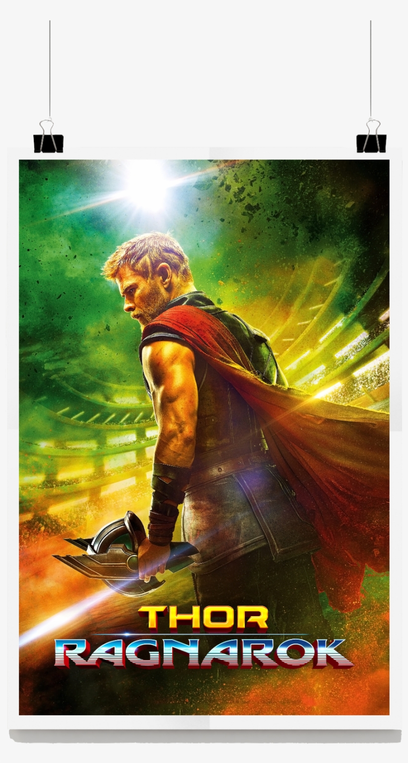 Thor - Ragnarok - Thor Ragnarok Textless Poster - Free Transparent PNG ...