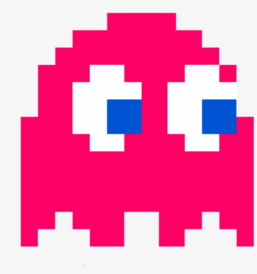 Pac-man Ghost Png Transparent Image - Mrs Pac Man Ghost - Free ...