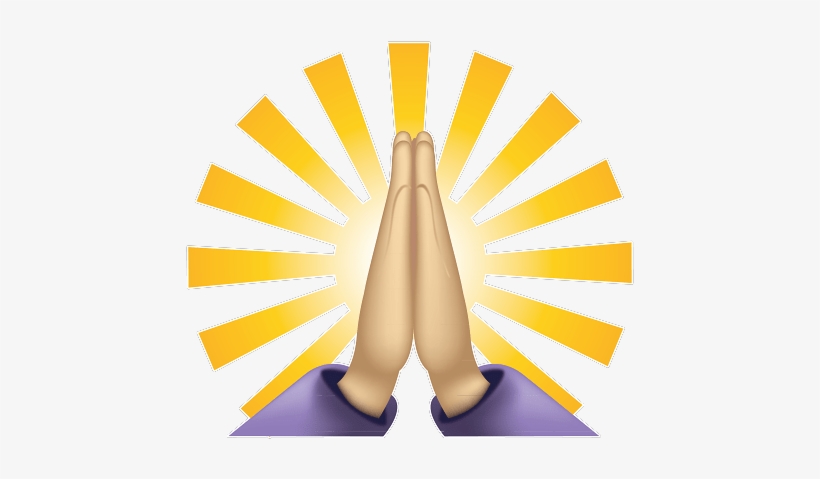 Pray And Be Grateful - Prayer Emoji - Free Transparent PNG Download ...