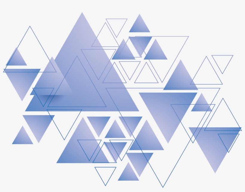 Triangle Geometry - Blue Aesthetic Shapes - Free Transparent PNG ...