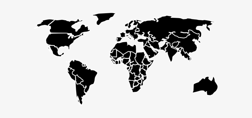 World Map Png Black - Free Transparent PNG Download - PNGkey