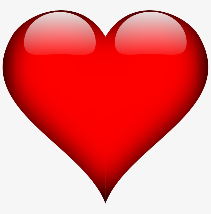 Heart Png - Shiny Red Heart - Free Transparent PNG Download - PNGkey