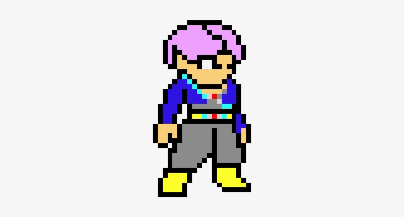 Cell Saga Future Trunks - Goku Ssj God Pixel Art - Free Transparent PNG ...