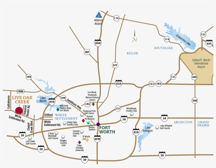 To Visit Live Oak - Map - Free Transparent PNG Download - PNGkey