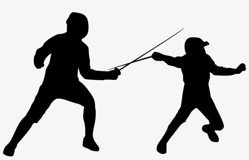 8 Fencing Silhouette - Pirate Silhouette Png - Free Transparent PNG ...