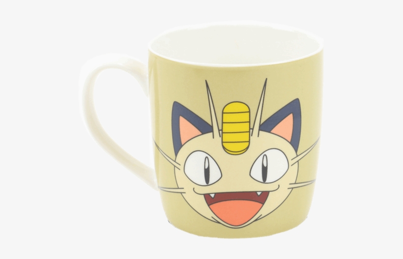 Gb Eye Pokemon Meowth Face Mug - Free Transparent PNG Download - PNGkey