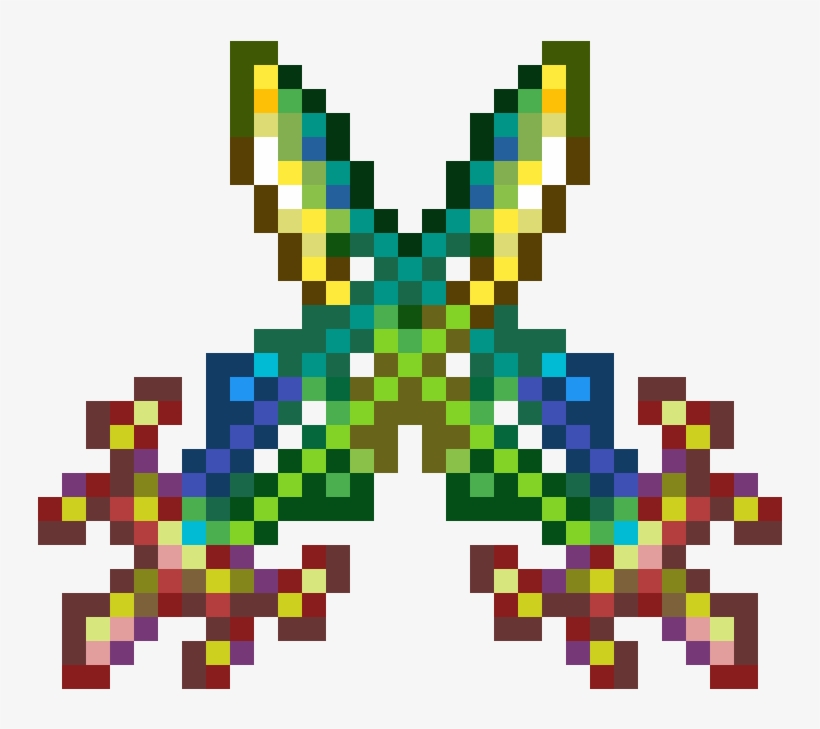 Terraria Terra Blade - Terraria Sword Pixel Art - Free Transparent PNG ...