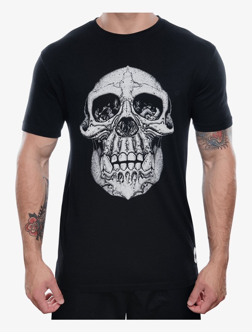 Chimp Skull Bamboo T-shirt - Wwe Shield T Shirts - Free Transparent PNG ...
