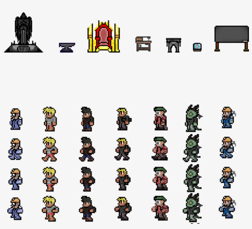 Custom Terraria Sprites - Terraria Sprites - Free Transparent PNG ...