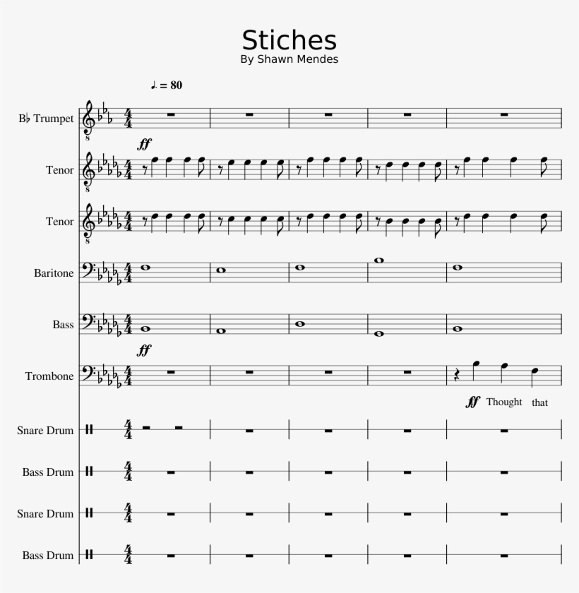 Stiches Sheet Music 1 Of 31 Pages - Radiohead - Free Transparent PNG ...