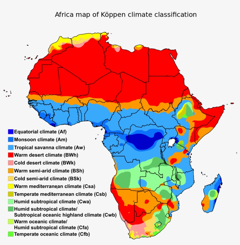 Climate Of Africa Wikipedia And South America Map - Koppen Climate ...
