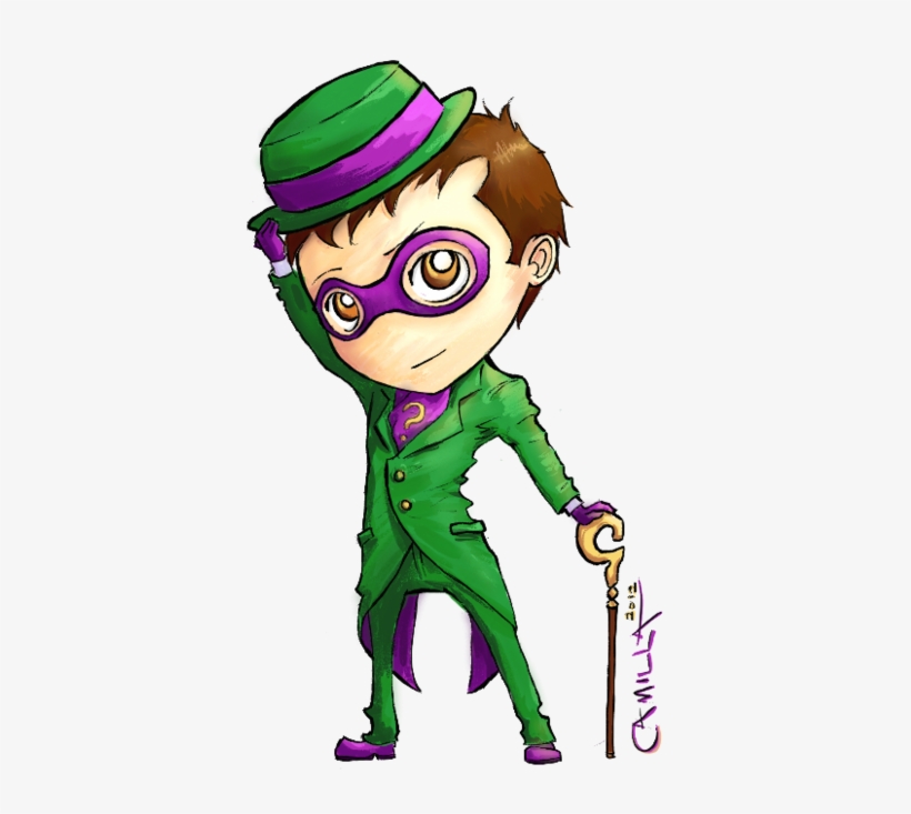 Riddler Drawing Jpg Freeuse - Riddler Chibi - Free Transparent PNG ...