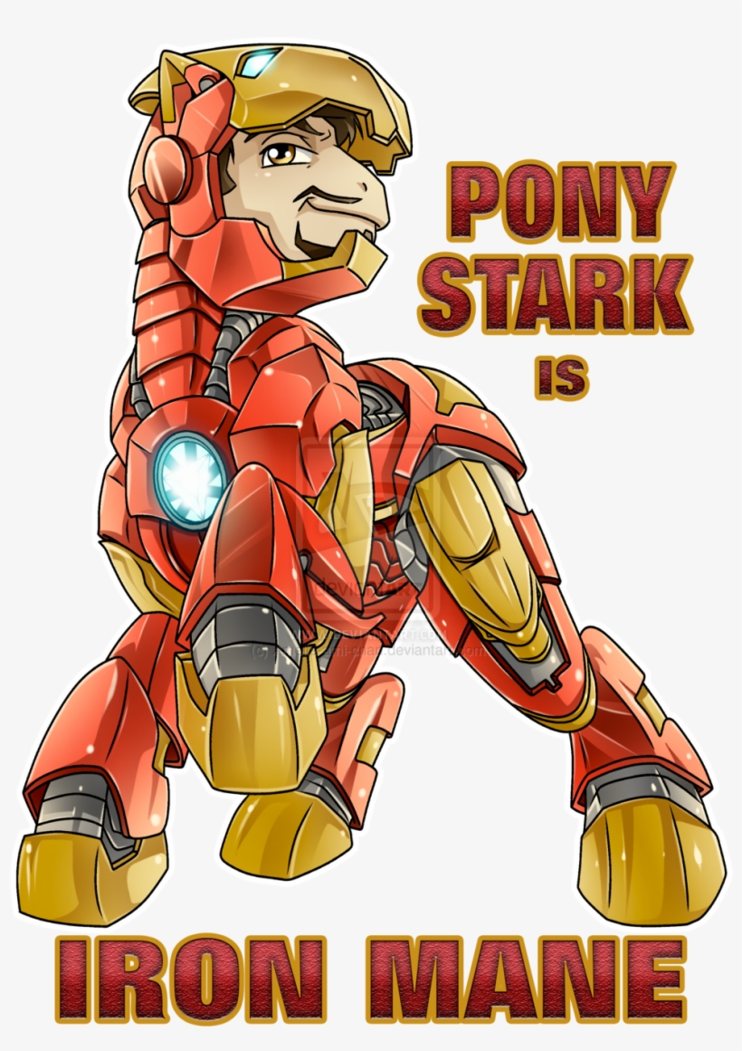 "my Little Pony" Meets "iron Man" - Brony Stark - Free Transparent PNG ...