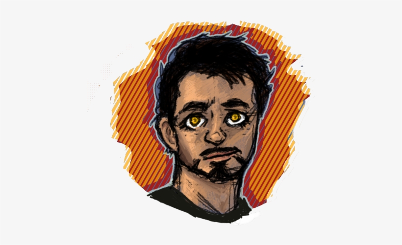 An Earlier Attempt At Golden-eyed Tony - Illustration - Free ...