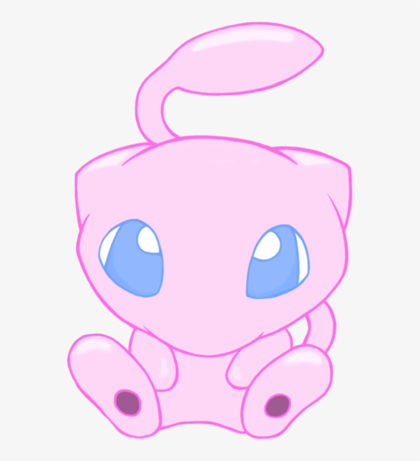 129kib, 894x894, Mew - Mew Chibi Transparent - Free Transparent PNG ...