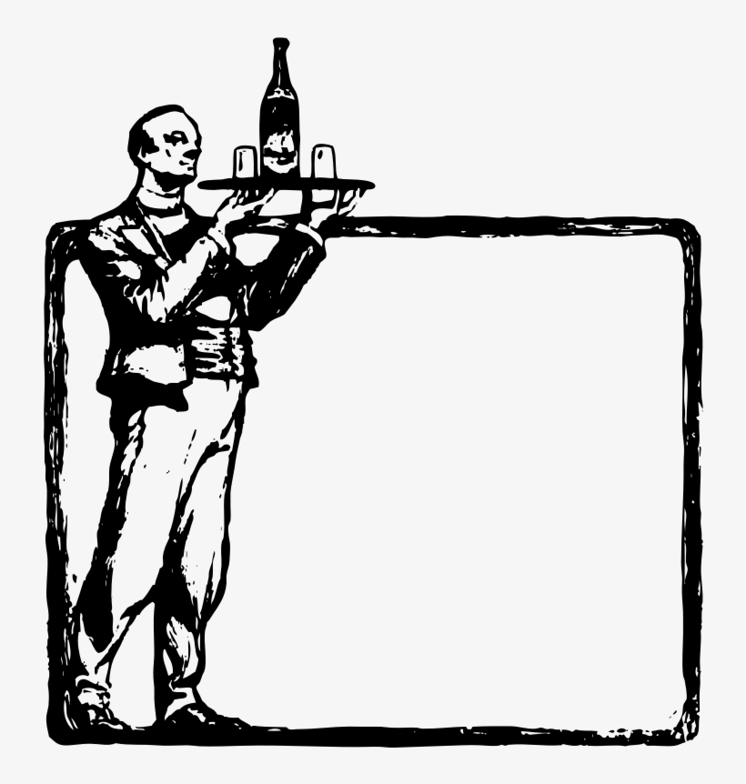 Cocktail Waiter Frame - Cocktail Frame - Free Transparent PNG Download ...