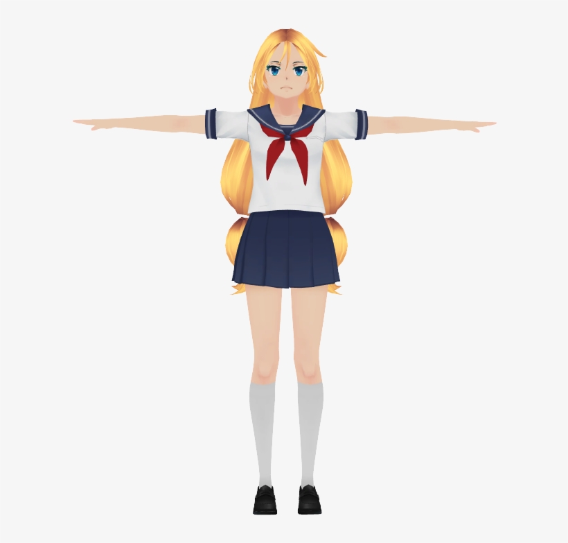 Unity-chan - Yandere Simulator Full Body - Free Transparent PNG ...