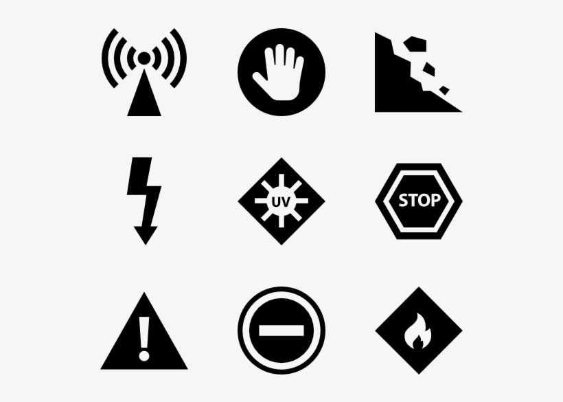 Universal Warning Signals - Instructional Icons - Free Transparent PNG ...