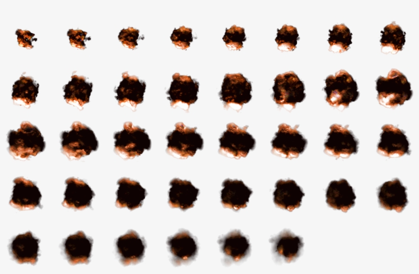 Same Sprite Sheet, Manually Color Corrected - Smoke Particle Sprite ...