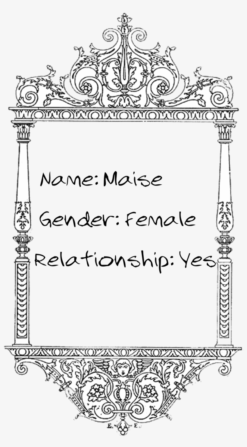 Free Digital Stamp Ornate Frame - Fancy Blank Menu Template - Free ...