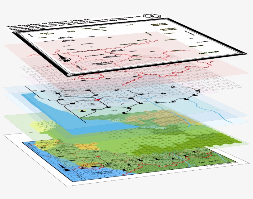 All The Layers Used To Make An Overland Hex Map - Map Layers - Free ...