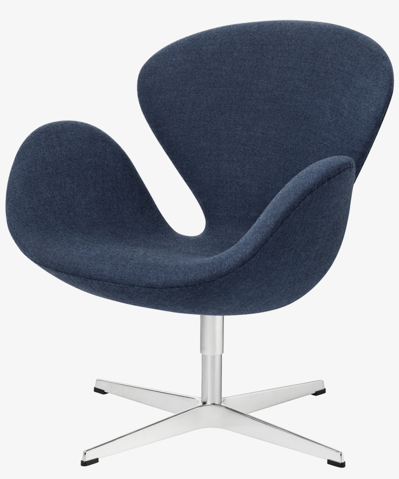 Swan Lounge Chair In Fritz Hansen Colour Blue - Swan - Free Transparent ...