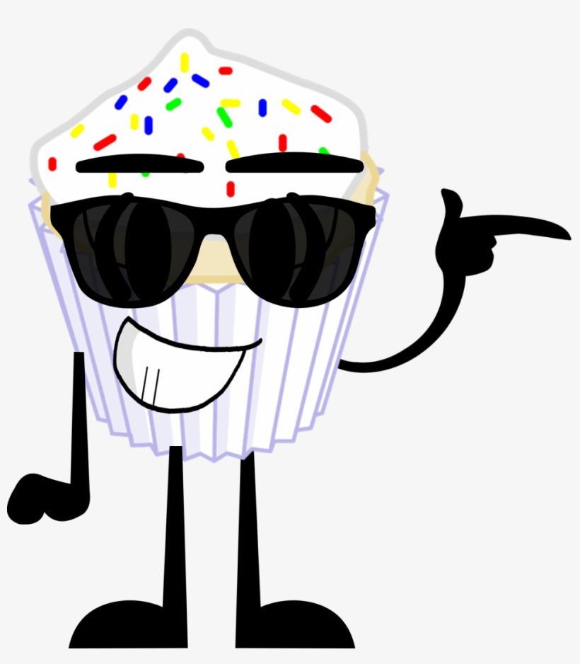 Frosted Cupcake - Bfdi Cupcake - Free Transparent PNG Download - PNGkey