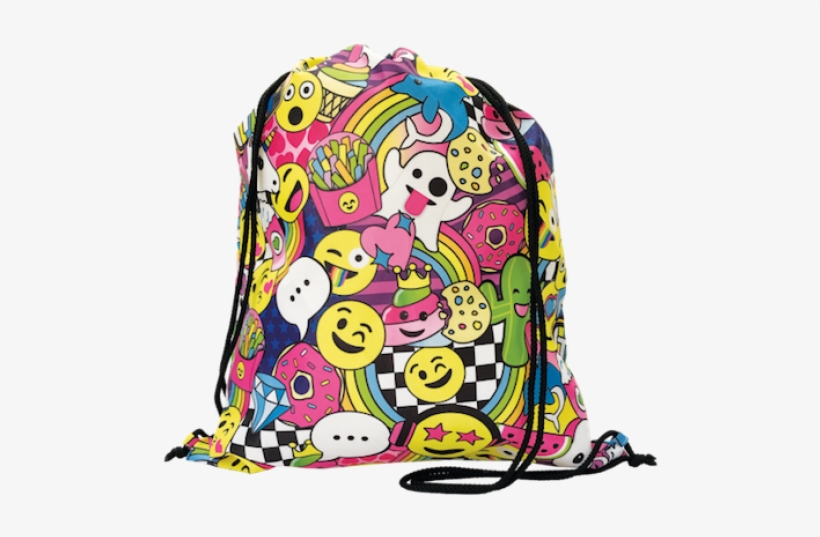 Emoji Party Drawstring - Bag - Free Transparent PNG Download - PNGkey