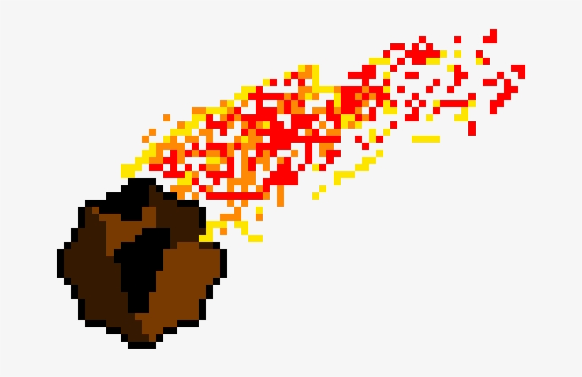 Meteorite - Pixel Art - Free Transparent PNG Download - PNGkey
