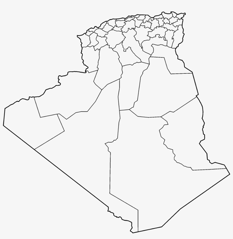 Algeria Provinces Blank - Algeria - Free Transparent PNG Download - PNGkey