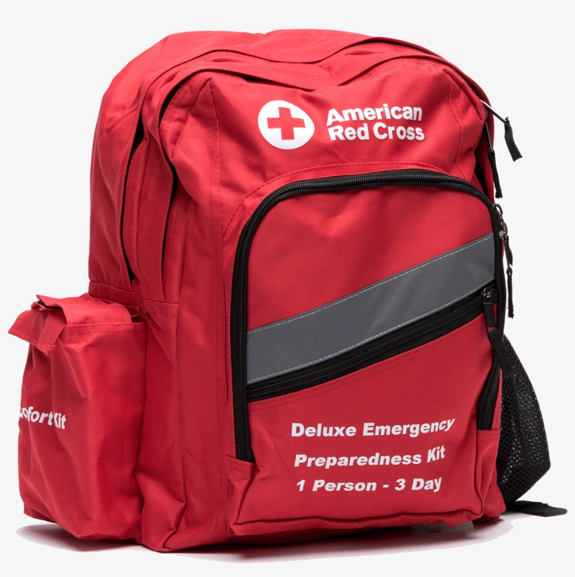 Deluxe Emergency Preparedness Kit Backpack Empty Red - American Red ...