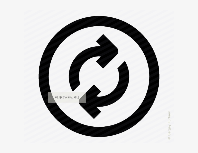 Vector Icon Of Sync Arrow Inside Circle - Information Animation - Free ...