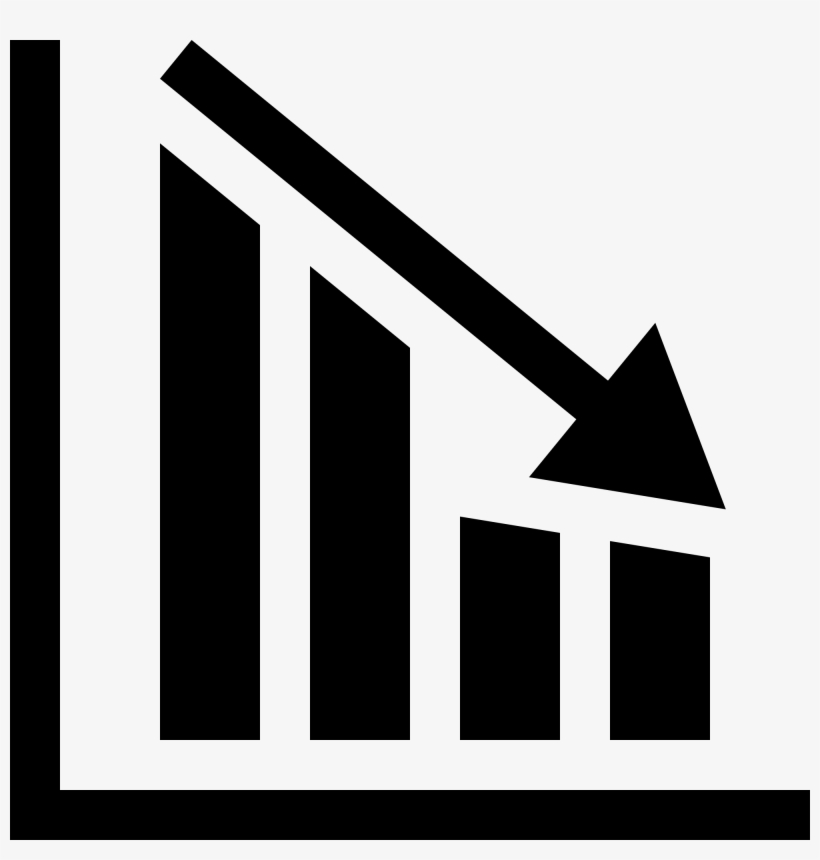 Open - Bar Chart Going Down - Free Transparent PNG Download - PNGkey