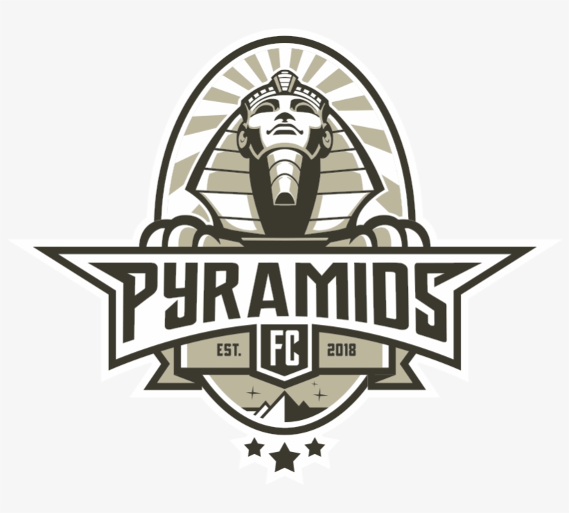 Pyramids Logo Design 2 Colors - Pyramids Fc Logo - Free Transparent PNG ...
