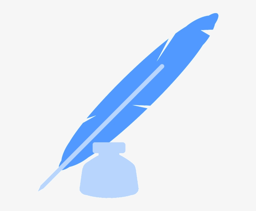 Quill And Ink Icon - Blue Quill Ink Icon - Free Transparent PNG ...