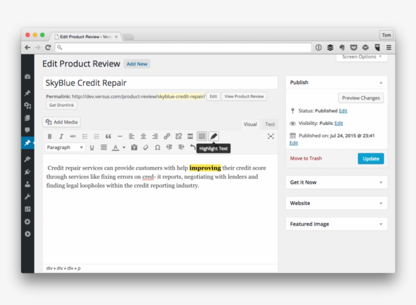 Highlighting Text In The Wordpress Editor - Chat Box - Free Transparent ...