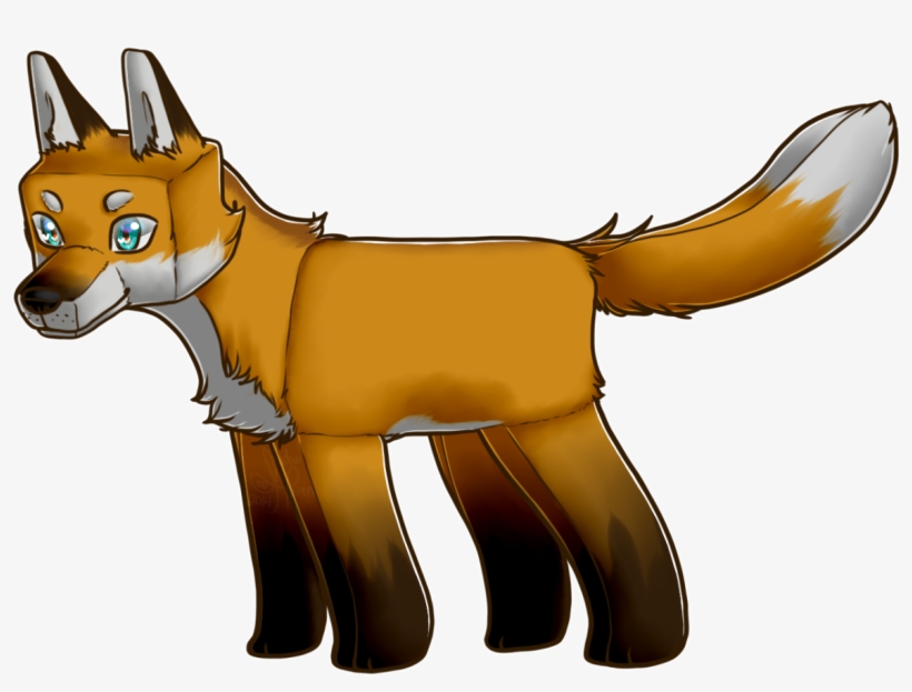 Minecraft Fox Trying Out Some Stuff - Minecraft Fox Png - Free ...