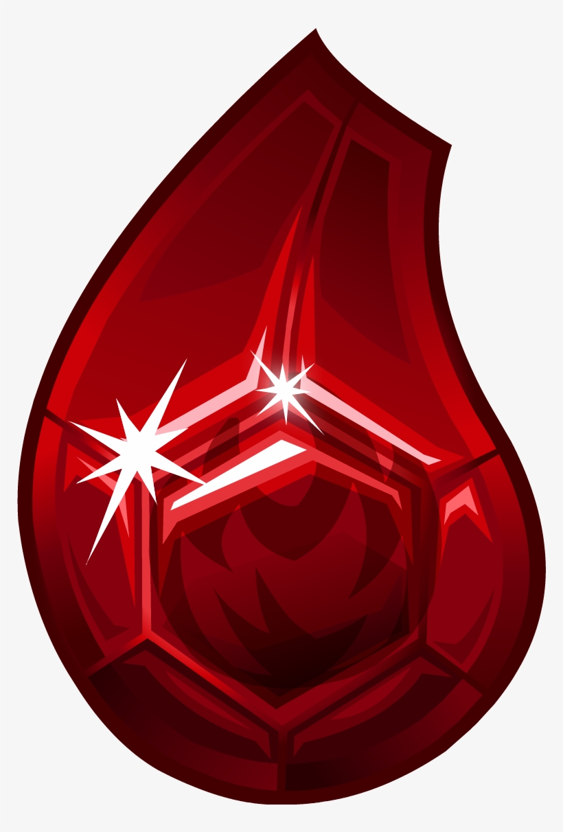 Fire Gem Clear - Club Penguin Card Jitsu Nieve - Free Transparent PNG ...