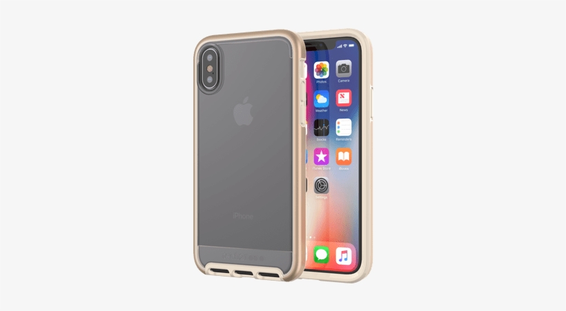 Front And Back - Rose Gold Tech 21 Case Iphone X - Free Transparent PNG ...
