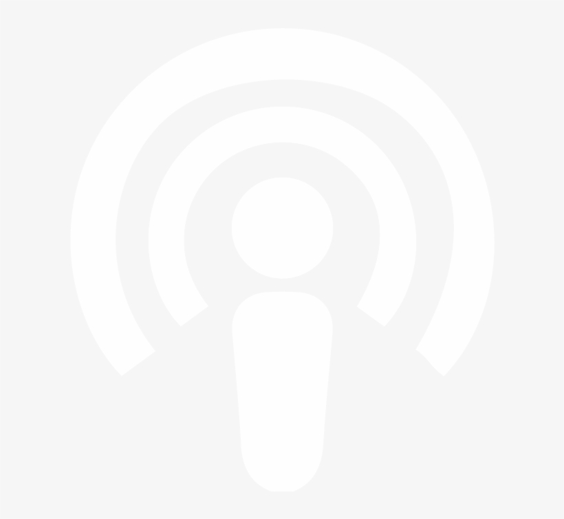 Podcast-icon - Itunes Podcast Logo White - Free Transparent PNG ...